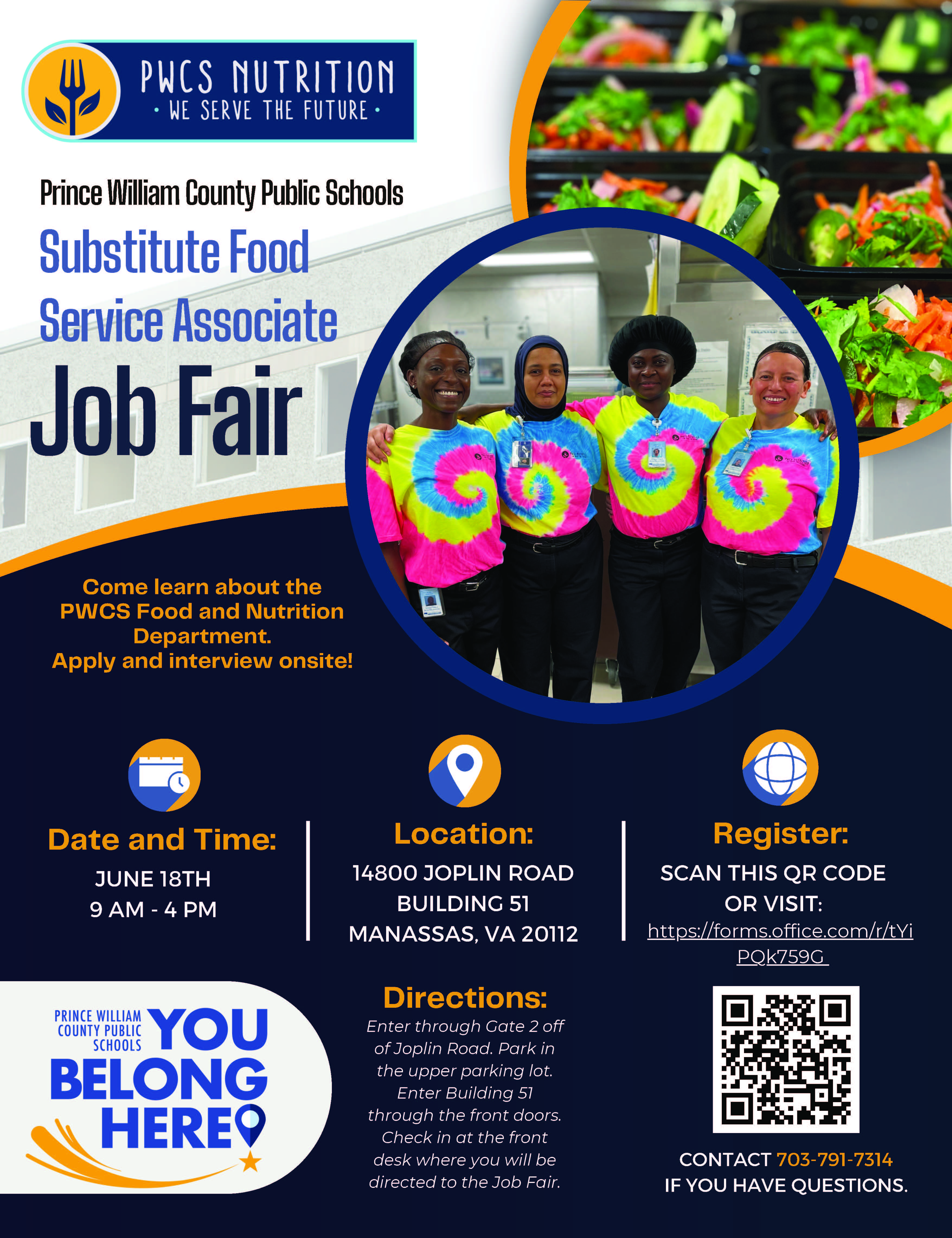 Human Resources - Food Services Job Fair - Woodbridge High School